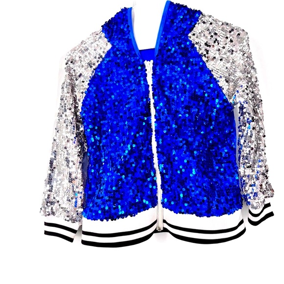 Weissman | Costumes | Sequin Dance Jacket Silver Blue | Poshmark